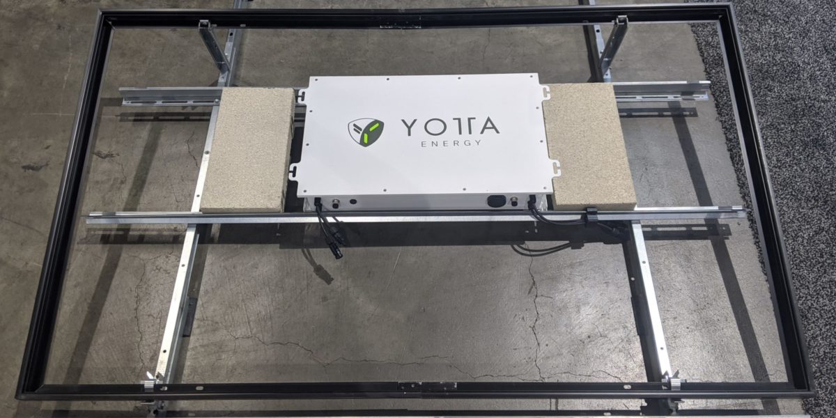 Batteries under solar modules just like microinverters and optimizers ...