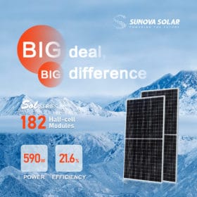 Sunova launches New Sol Series Module with 182mm Wafer – pv magazine ...