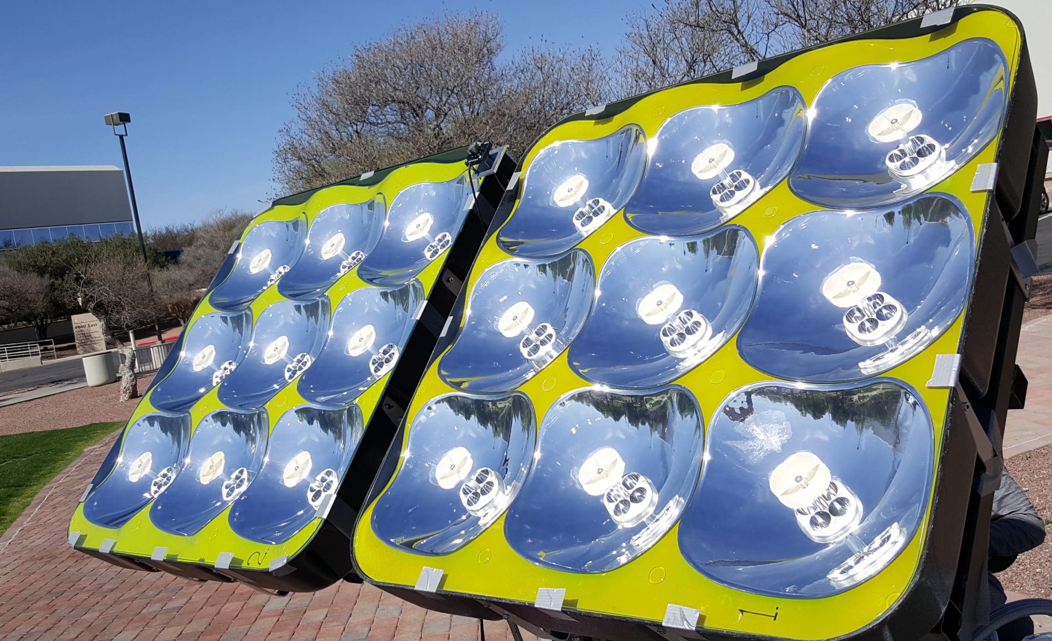 CPV module with triple-junction cells and double-bonded copper carriers ...