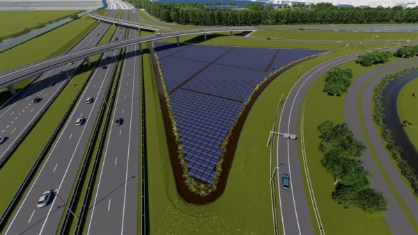 Floating PV and flow batteries to power highways’ junction in the ...
