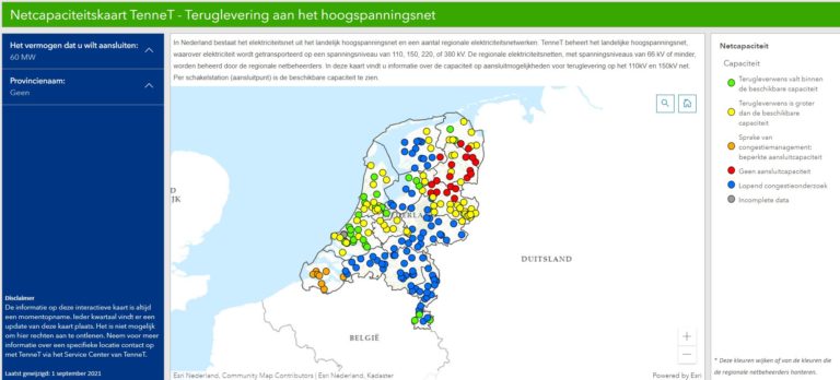 Dutch transmission system operator releases online map showing ...