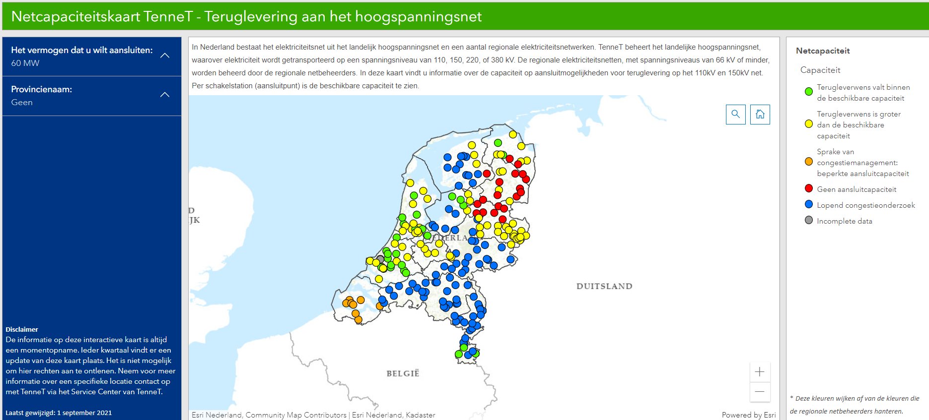 Dutch transmission system operator releases online map showing ...