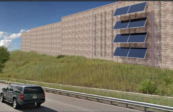 Solar noise barrier along highway in Massachusetts – pv magazine ...