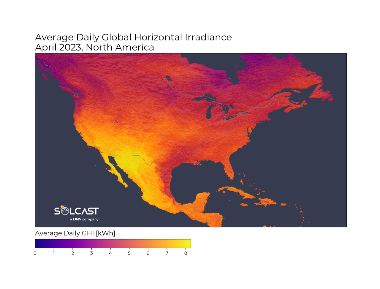 April irradiance up for US and Mexico, down for Canada – pv magazine ...