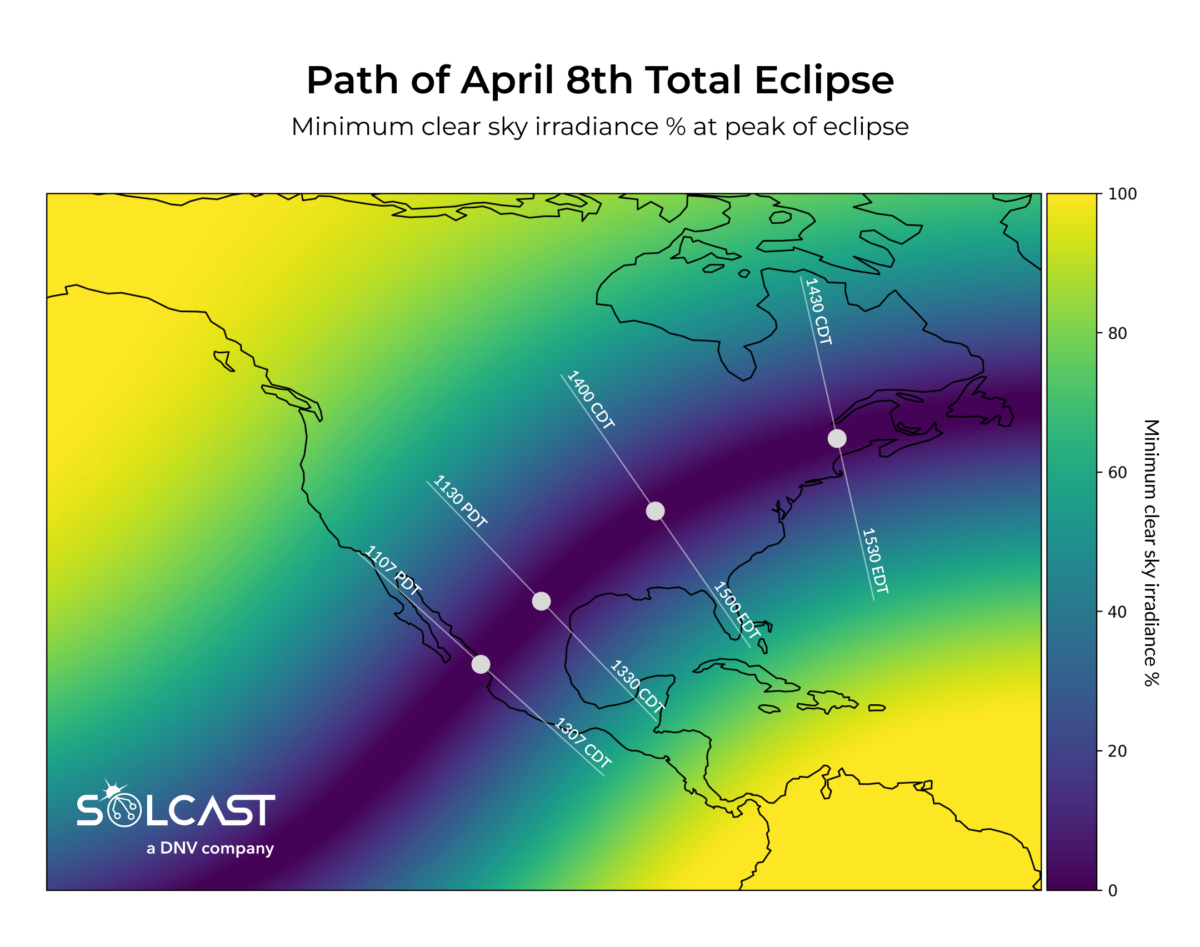 April total eclipse to impact solar generation from Mexico to New ...