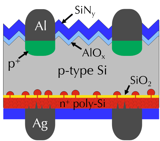 POLO back junction solar cell built with PECVD achieves 24.2% ...