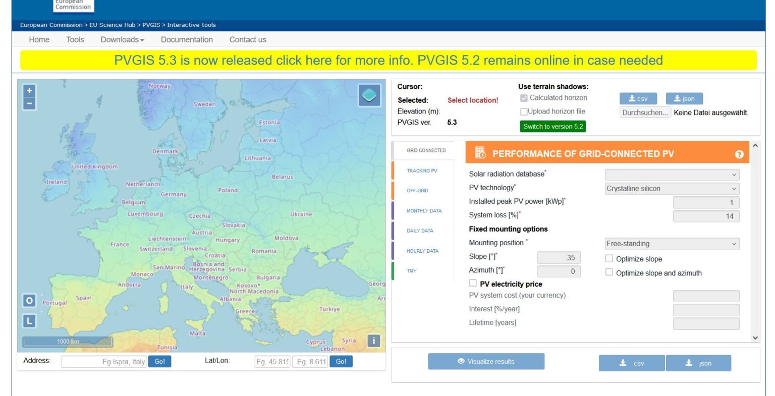 EU updates Photovoltaic Geographical Information System – pv magazine ...