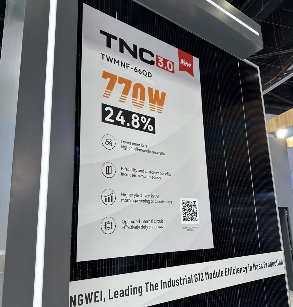 Tongwei unveils 770 W TOPCon PV module with 24.8% efficiency - pv ...