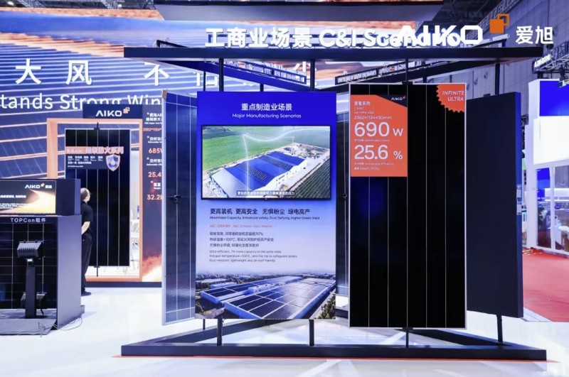 Aiko showcases 690 W back-contact solar module with 25.6% efficiency ...